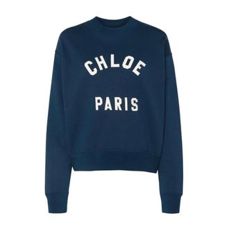 Chlo&eacute; Femme, Sweatshirts et sweats &agrave; capuche, Bleu, Taille: 38 FR SweaT-shirts