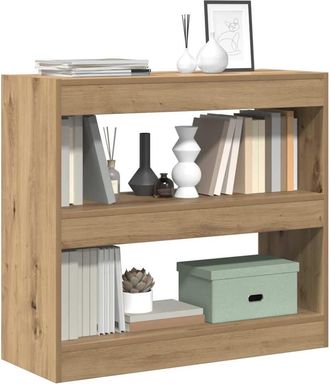 Generic B&uuml;cherschrank, Modernes B&uuml;cherregal mit 2 Ebenen und Offenem Regal, Kompakter Aufbewahrungsorganisator f&uuml;r Wohnzimmer, Heimb&uuml;ro und Schlafzimmer (Hand