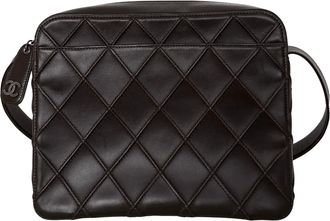 Chanel Hobo Bags - Chanel Vintage Schultertasche Dunkelbraun / sehr g - Gr. unisize - in Braun - f&uuml;r Damen