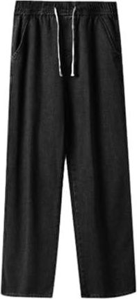 Generic Jean Homme Regular Pantalon Jeans Jeans Homme D&eacute;contract&eacute;s avec Coupe Droite et Taille &Eacute;lastique pour Un Confort Optimal et Un Style Urbain