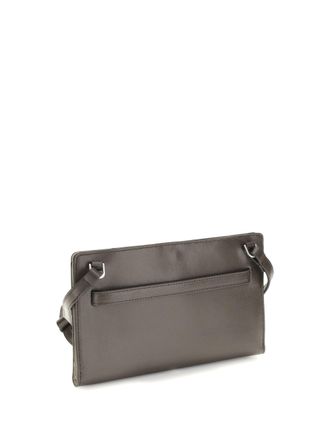 Toteme Womens Belted Crossbody Bag, Bark Leather Cow Shoulder Bags