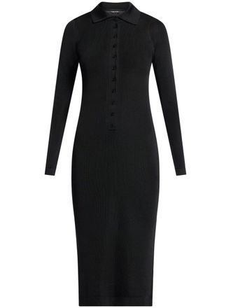 Tom Ford Gestreiftes Strickkleid - Schwarz