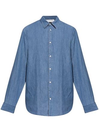 Rag & Bone chemise en coton &agrave; manches longues - Bleu