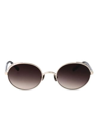 Matsuda Sonnenbrille mit ovalem Gestell - Silber