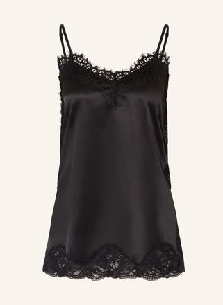 Mrs & Hugs Mrs & Hugs Satintop Mit Spitze schwarz