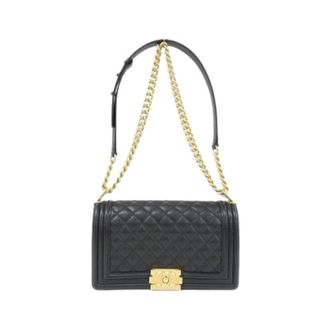 Chanel Pre-owned Boy Grained Calf Shoulder Bag - - Pre-owned - Damen - Schwarzk - ONE SIZE