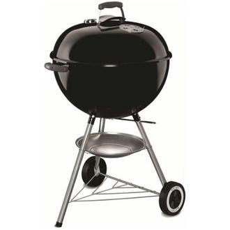 Weber Barbecue charbon CLASSIC KETTLE Ø57 cm - Acier chromé - Thermometre intégré au couvercle - Noir