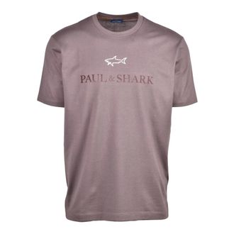 Paul & Shark Homme, Tops, Brun, Taille: 2XL T-shirt en coton