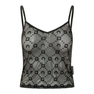 Marine Serre Damen, Oberteile, Schwarzk, LGr&ouml;&szlig;e