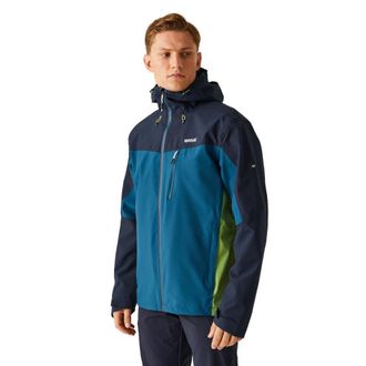 Regatta Birchdale Herren Isotex Hi-tech wasserdichte Jacke, marokkanisches Blau/Marineblau, Gr&ouml;&szlig;e S RMW279, Marokkanisches Blau, Marineblau