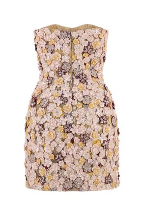 Costarellos Womens Embellished Tulle Sirra Mini Dress Abiti