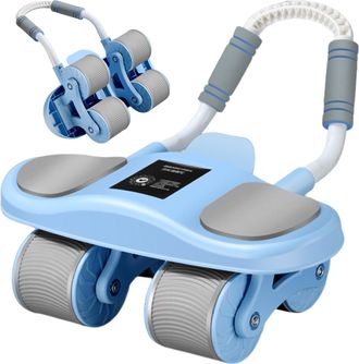 Generico Bauchrad, Core Trainer mit Halterung, Trainingsgerät mit automatischem Rückprall, zur Stärkung der Muskulatur, Zubehör für das Fitnessstudio zu Hause