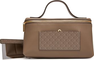 Calvin Klein Kosmetiktasche Calvin Klein Emblem Aop Beauty Case Giftset LV04F1102G Braun