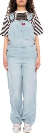 Dickies L&auml;ssige Denim-Latzhose - - Jumpsuits & Playsuits - Damen - Blau - M