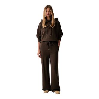 Twinset Ensemble de surv&ecirc;tement &agrave; capuche en jersey - Femme - Sport - Brun - Taille: 36 FR