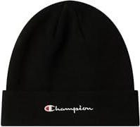 Champion Lifestyle Caps (806064) - Recycled Acrylic Knitted Yarn Embroidered Script Logo Casquette, Noir, Taille Unique Unisexe - Adulte FW24, Noir, Taille Uni