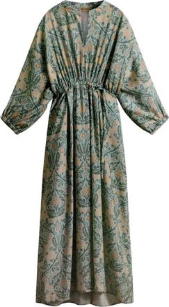 Woolrich Femme, Robes, Vert, Taille: 36 FR Lyocell Blend Botanical Print Dress