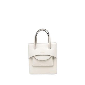 Hidesins Tasche aus Leder mit Tasche - - Bags - Damen - Wei&szlig; - ONE SIZE
