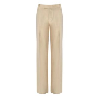 Federica Tosi Butter Wide Leg Hose - - Trousers - Damen - Beige - S