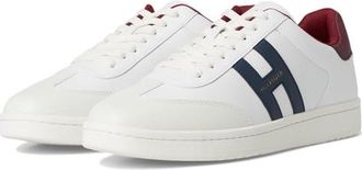 Tommy Hilfiger Baskets Lerge pour homme, Cr&egrave;me/bleu marine/rouge rouge, 47 EU