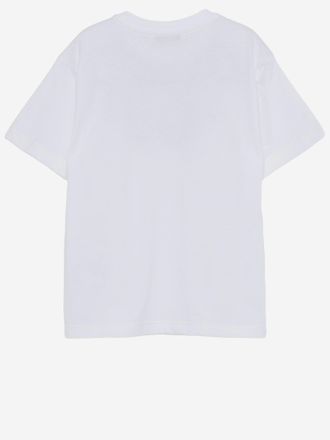Msgm Kids T-Shirt Cotton White T-Shirts And Polos