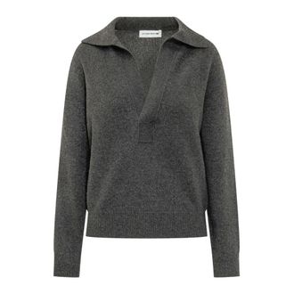 Victoria Beckham Polo-Kragen Pullover - - Knitwear - Damen - Grau - M