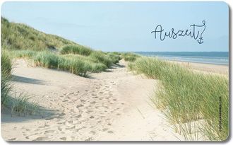 Gilde 1 Brotbrett Frühstücksbrettchen Auszeit Düne/Strand/Meer; 23,5x14,5cm