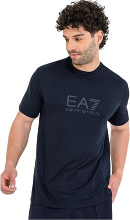 Emporio Armani Emporio Armani Ea7, Homme, Tops, Bleu, Taille: L T-Shirt manica corta