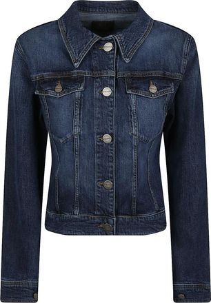 Pinko Pinko, Femme, Vestes, Bleu, Taille: 40 FR Ganimede Denim Jacket