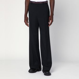 Gucci Blaue Hose aus Baumwollmischung