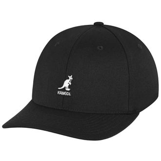 Kangol Wool Flexfit Cap Baseballcap Basecap Fullcap Wollcap Fitted (L/XL (58-61 cm) - schwarz)