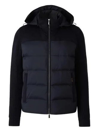 Moorer veste Allori à manches matelassées - Bleu