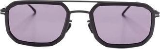 Mykita lunettes de soleil &agrave; monture g&eacute;om&eacute;trique - Noir