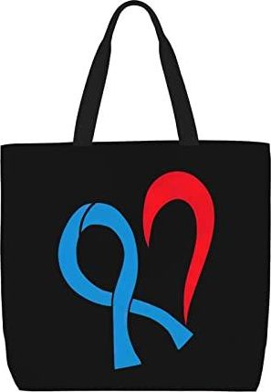 Generic Sac De Courses Ruban De Sensibilisation Au Cancer De La Prostate Fourre Tout Lavables Pliable Sacs En Toile, Pour Shopping, Filles, Burea, Tous Les Jo