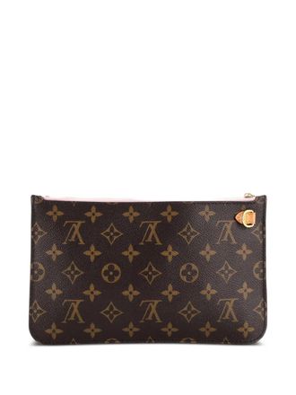 Louis Vuitton Neverfull Pochette Monogram Canvas Large pouch - Braun