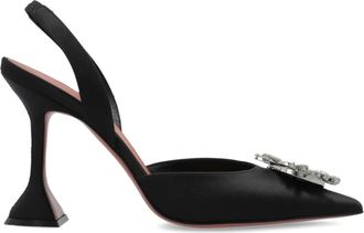 Amina Muaddi Femme, Chaussures, Noir, Taille: 36 EU Begum Sling 95