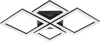 Eglo connect.z Smart-Home LED Deckenlampe Paranday-Z, ZigBee, App und Sprachsteuerung Alexa, Lichtfarbe einstellbar (warmweiß-kaltweiß), dimmbar, Deckenleu