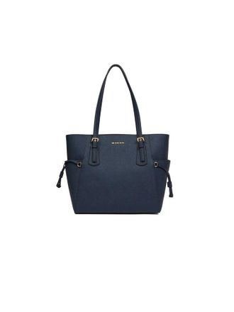 Michael Kors Womens Tote Navy Leather Tote-bags