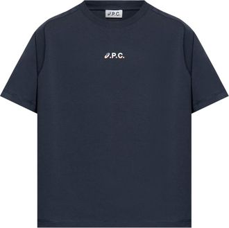 A.P.C. A.p.c., Homme, Tops, Bleu, Taille: XS Wind T-Shirt