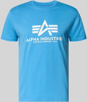 Alpha Industries T-Shirt mit Logo und Rundhalsausschnitt