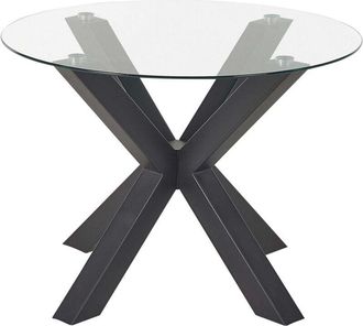 Beliani Esstisch OTIUM Schwarz 100 cm 100 cm