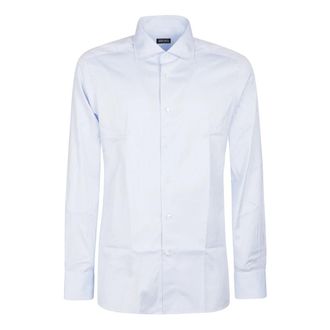 Ermenegildo Zegna Lang&auml;rmeliges- tailliertes Hemd - - Shirts - Herren - Blau - 2XL