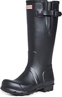 Hunter Mixte Side Adjustable Botte de Pluie, Black, 40 EU Large