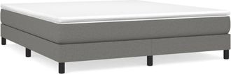 vidaXL Cadre de lit sans matelas gris fonc&eacute; 180x200 cm tissu Vidaxl