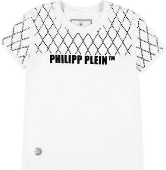 Philipp Plein T-Shirt Round Neck Ss Crystal Plein