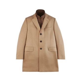 Fay Homme, Manteaux, Beige, Taille: XL Manteau beige avec gilet