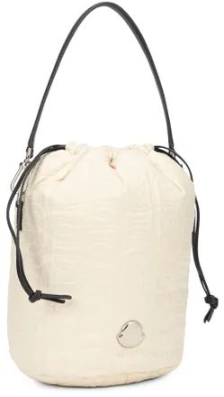 Moncler Quilted Polyamide Bucket Bag - Cream
