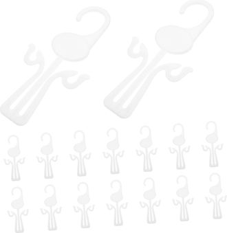 DOITOOL 30 St&uuml;ck Teiliges Wei&szlig; Platzsparender Schuhorganizer zum Aufh&auml;ngen und Trocknen von Hausschuhen Sandalen Sneakers Stabiler Schuhhalter f&uuml;r Zuhause und