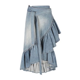 Alaia R&uuml;schenrock - - Skirts - Damen - Blau - S