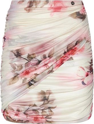 Silvian Heach Femme, Jupes, Multicolore, Taille: 36 FR Short Draped Floral Skirt